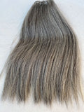Grey Hair Extensions Weft Light Grey Human Hair Color #51 – Apexhairs