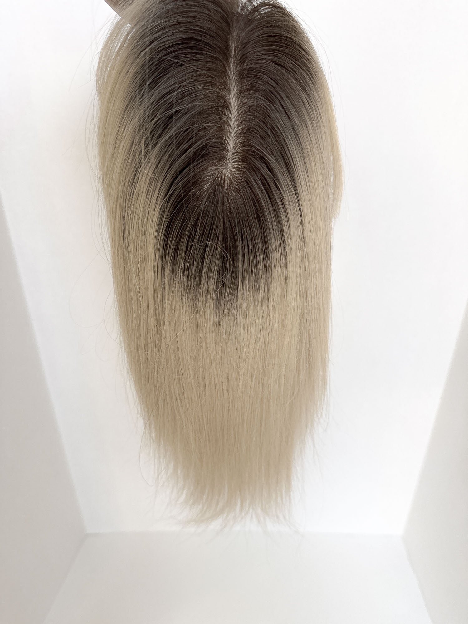 Rooted Blonde Hair Topper|Women Hair Toppers with Natural Part With Ba ...