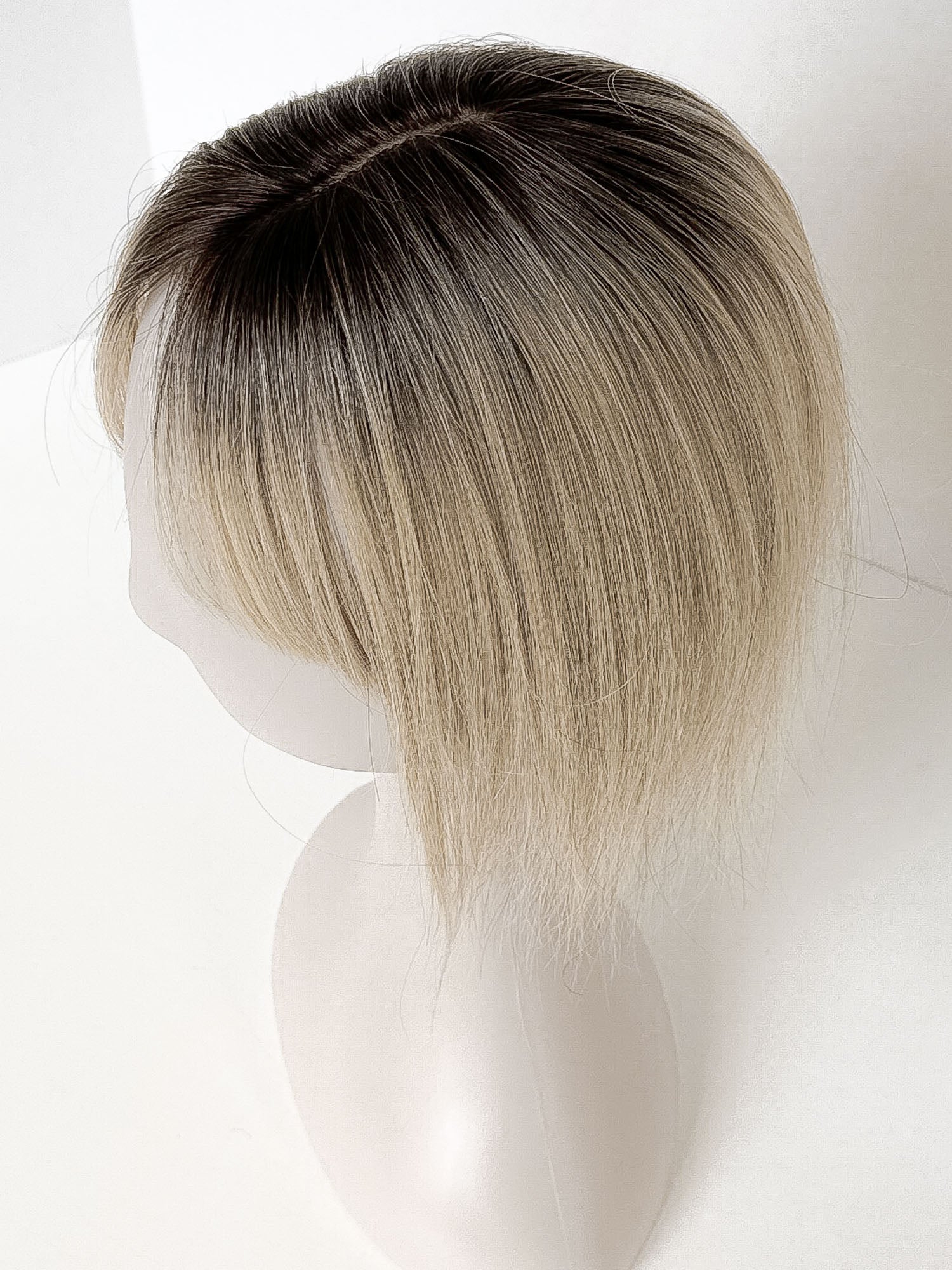 Rooted Blonde Hair Topper|Women Hair Toppers with Natural Part With Ba ...