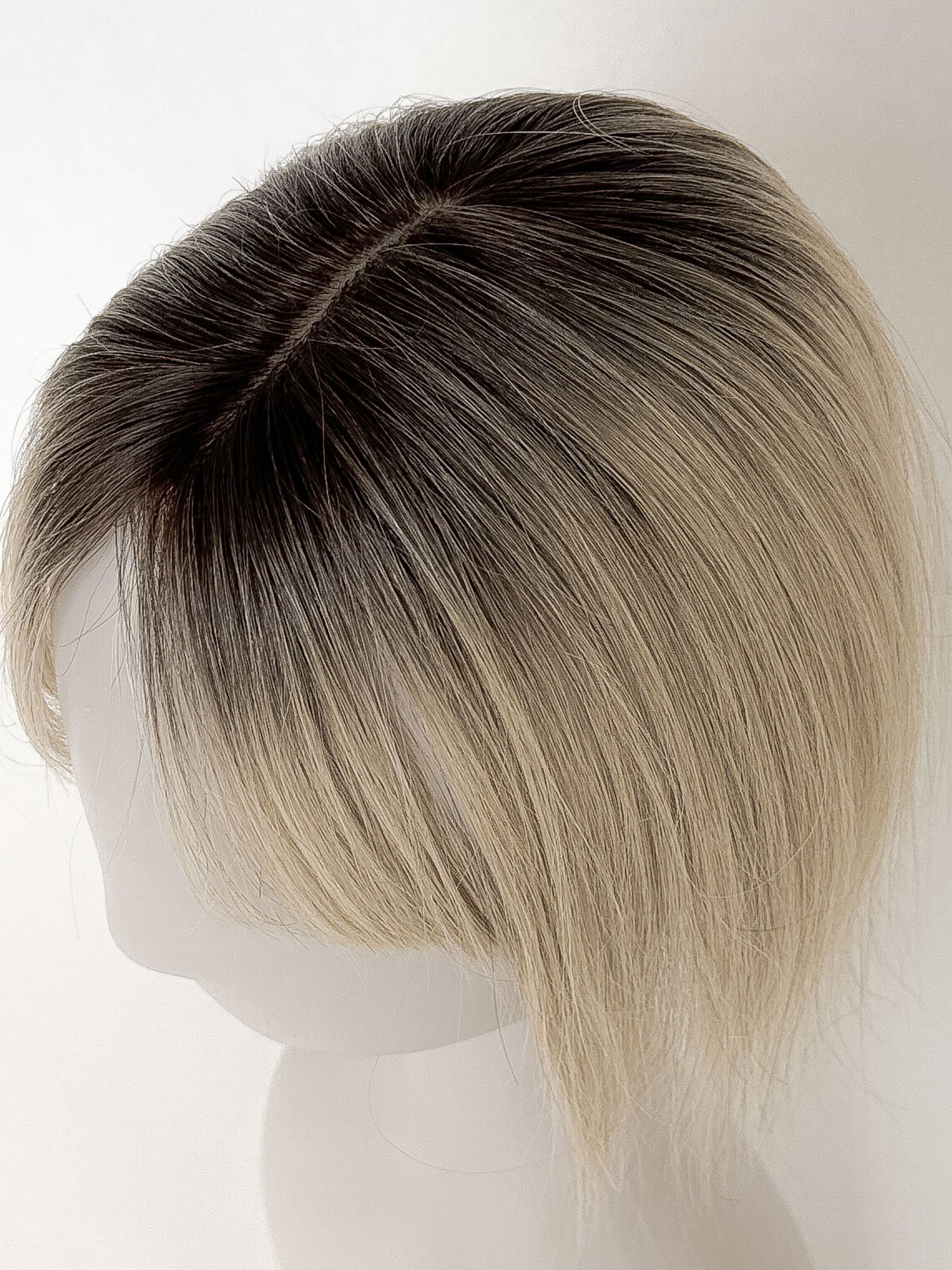 Rooted Blonde Hair Topper|Women Hair Toppers with Natural Part With Ba ...