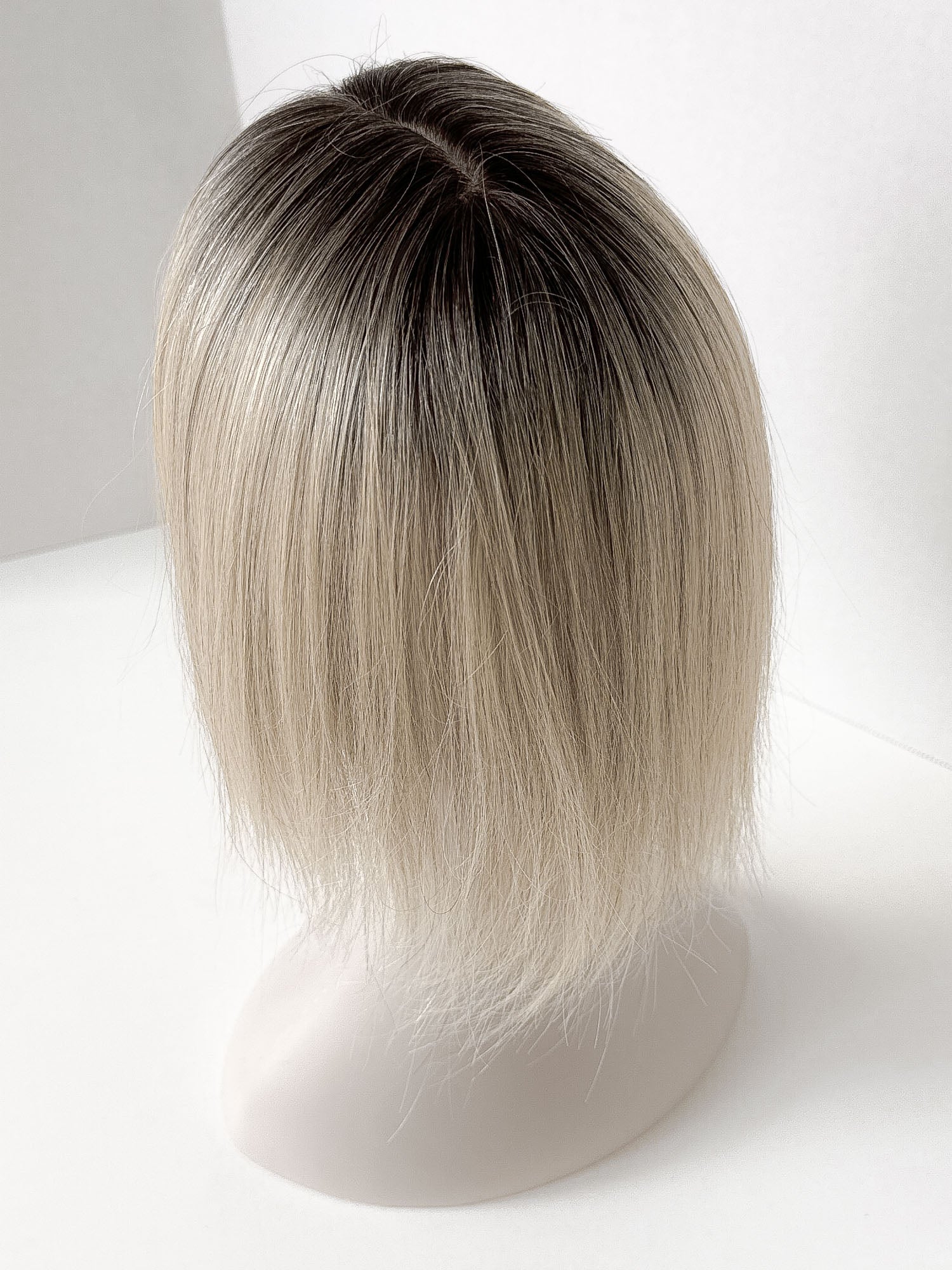 Rooted Blonde Hair Topper|Women Hair Toppers with Natural Part With Ba ...