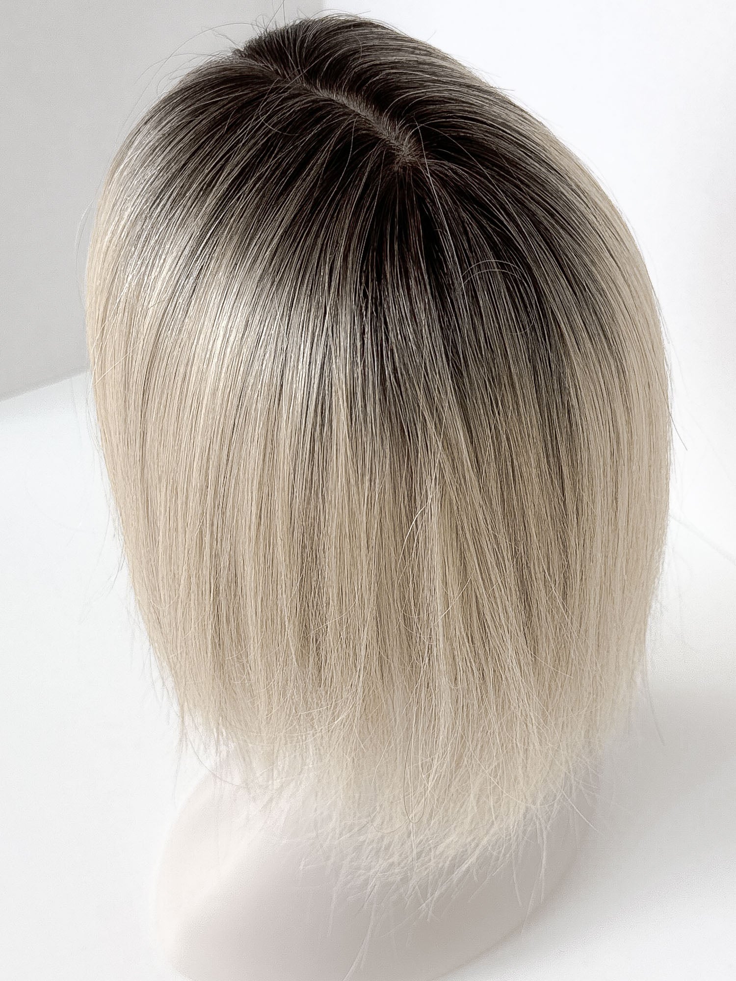 Rooted Blonde Hair Topper|Women Hair Toppers with Natural Part With Ba ...