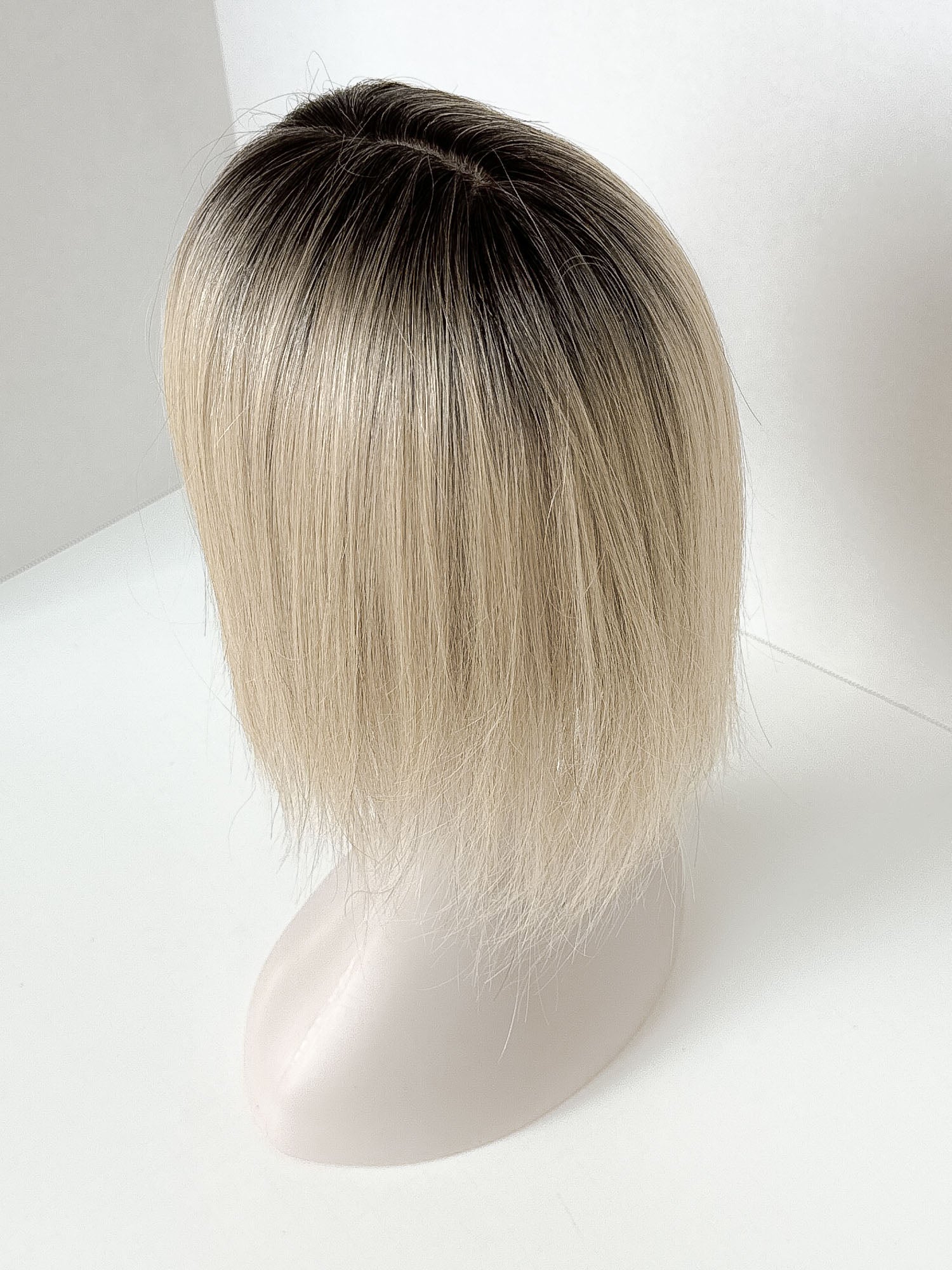 Rooted Blonde Hair Topper|Women Hair Toppers with Natural Part With Ba ...