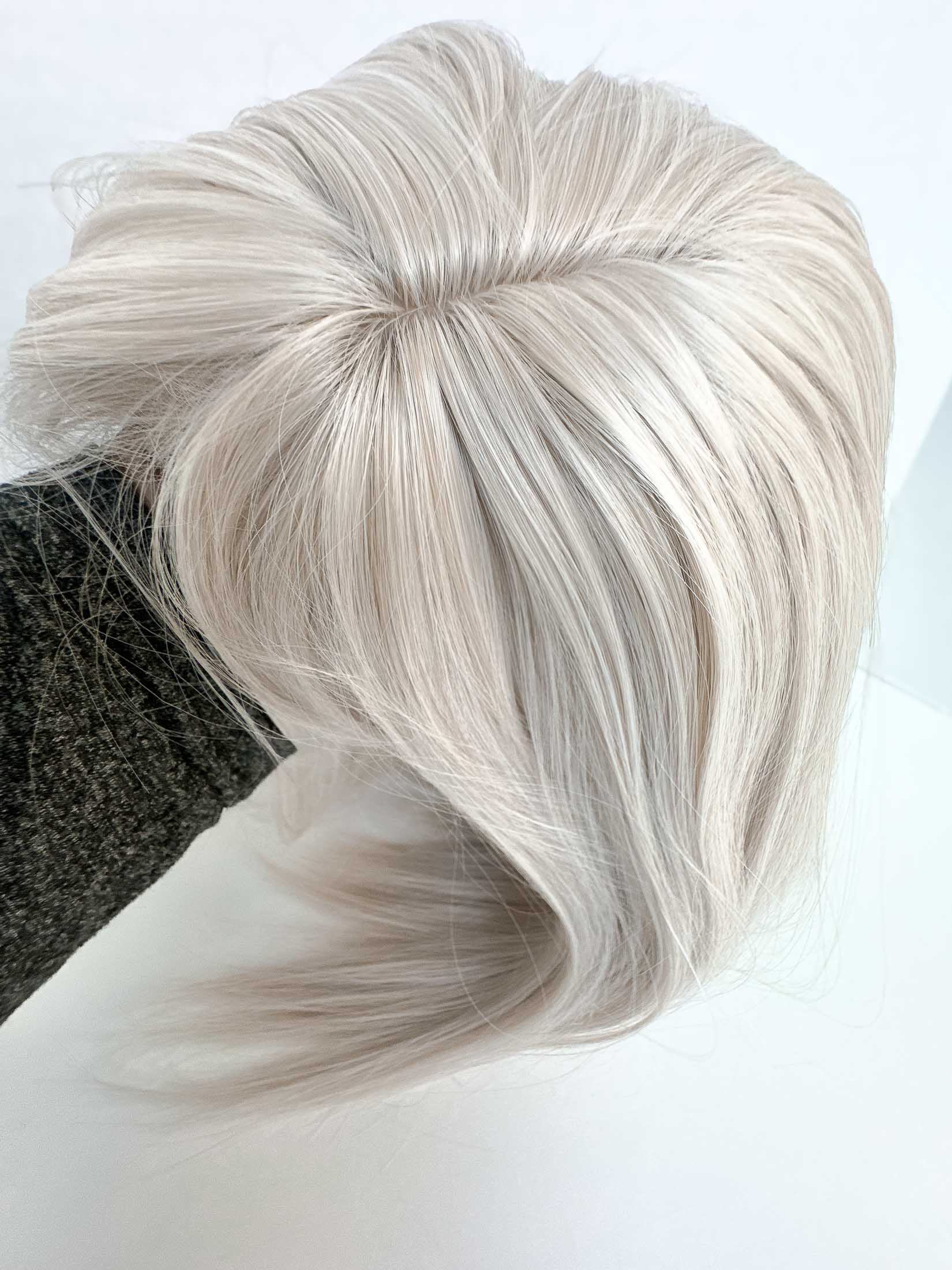 White Hair Topper Mix Blonde for Thinning Hair – Apexhairs