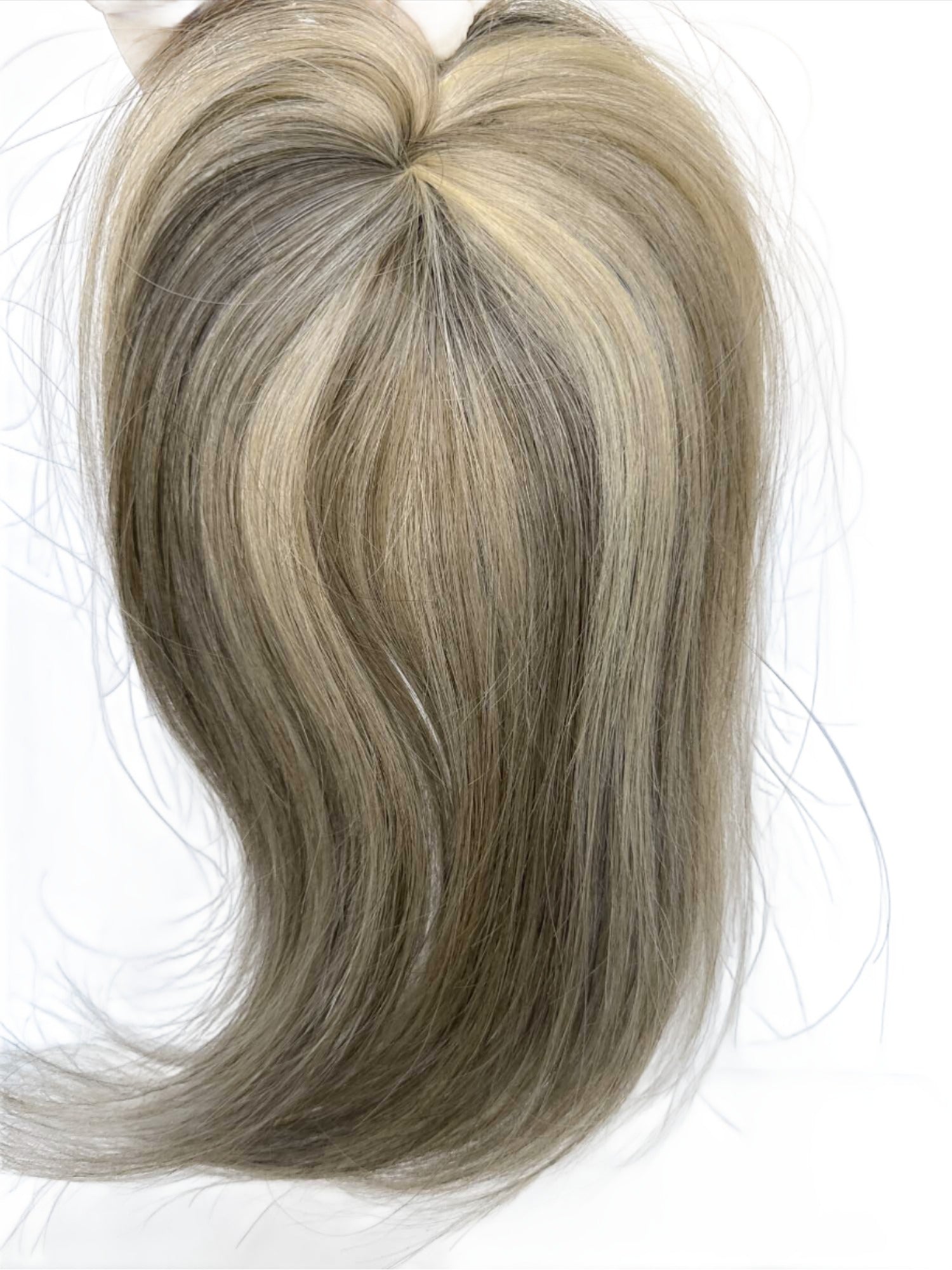 Hair Topper for Thinning Crown |Crown Topper Brown Blonde Mix Hair ...