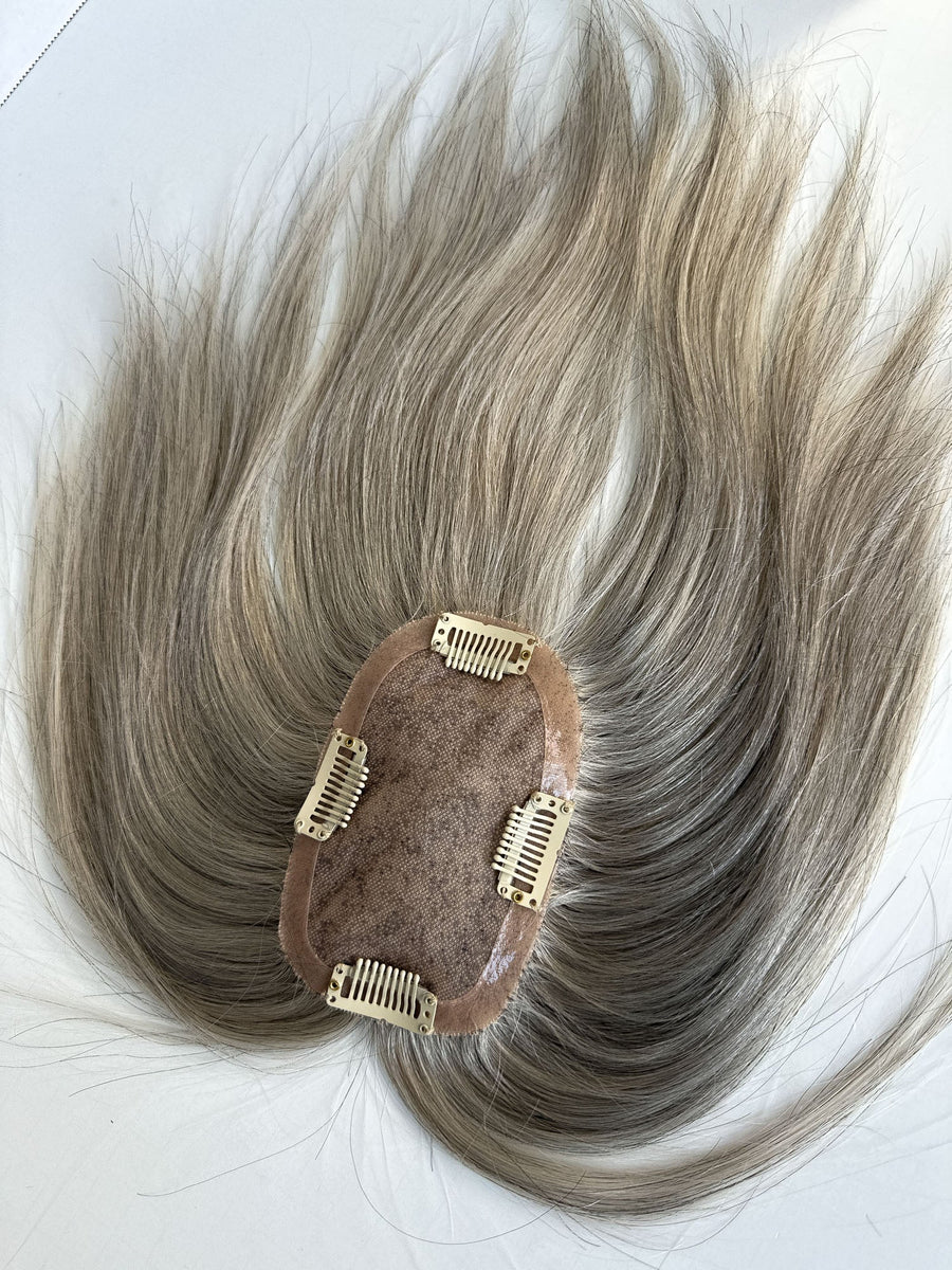 Salt and Pepper Grey Hair Toppers | Light Grey – Apexhairs