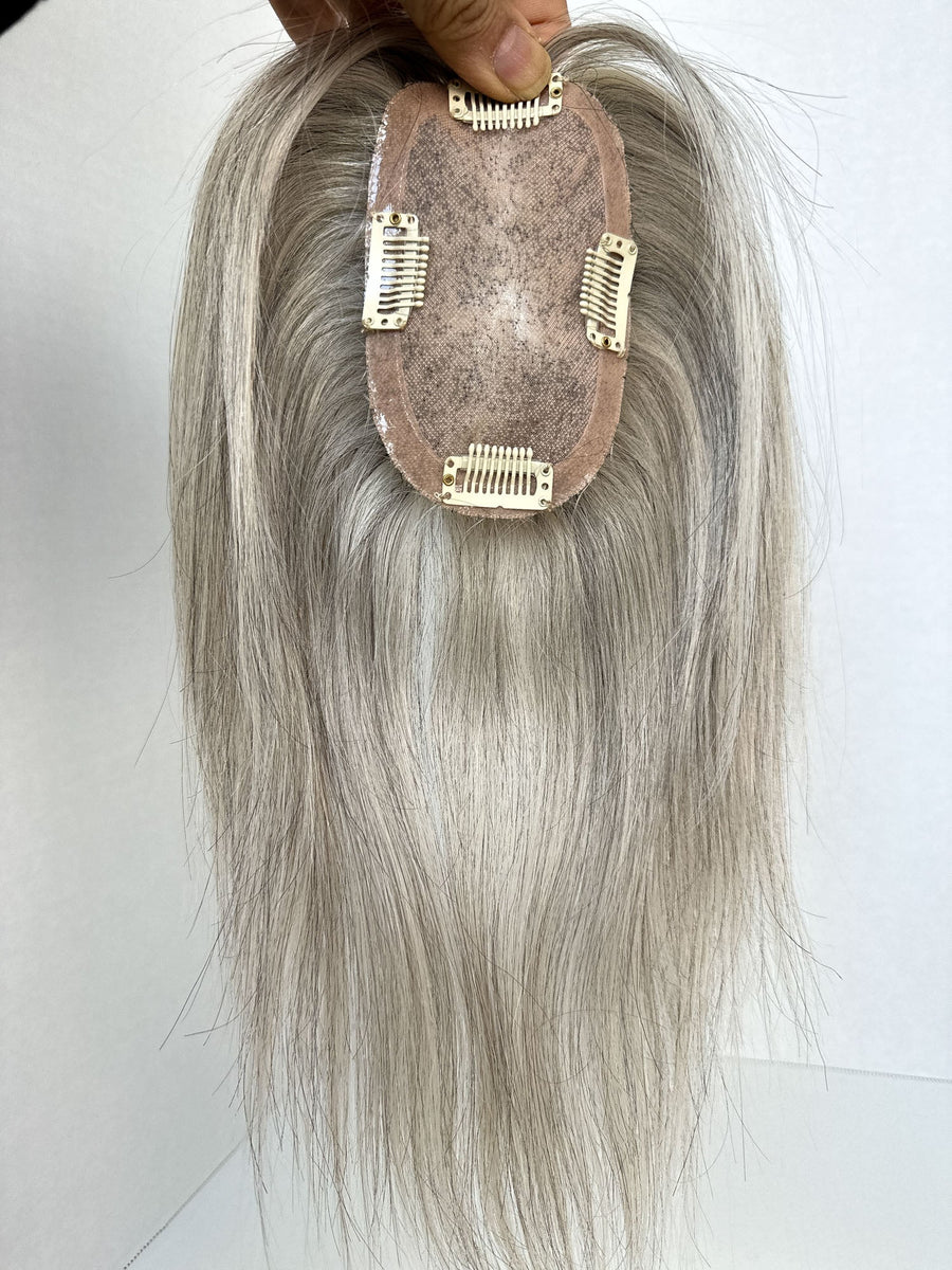 Salt and Pepper Grey Hair Toppers | Light Grey – Apexhairs